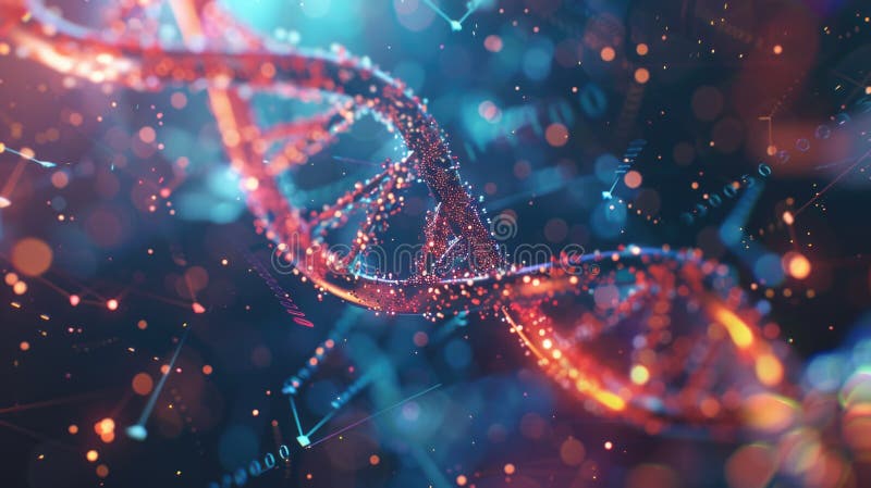 Double helix DNA molecule stock image. Image of acid - 374172355