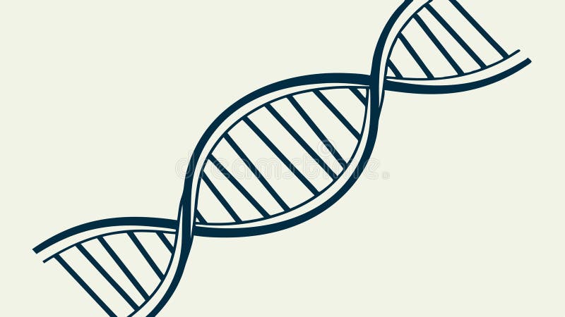 Double Helix DNA Strand, Genetic Code Illustration, Vector Design ...