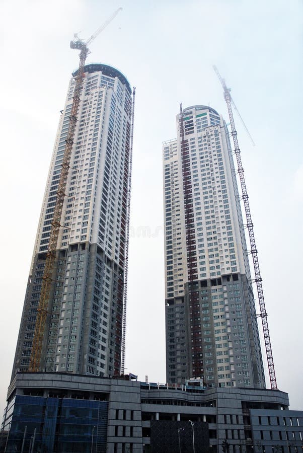 Double high building . stock photo. Image of high, construction - 11261454