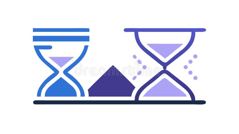 Double Hourglass Parallel Timelines Time Theory, Vector Design ...