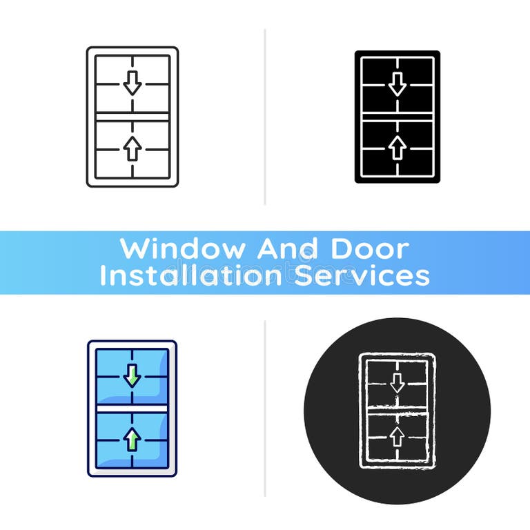Double Hung Sash Windows Stock Illustrations – 35 Double Hung Sash ...