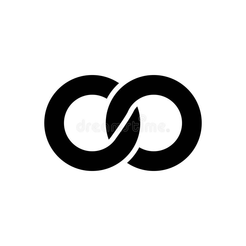 Black Solid Icon for Double, Resemble and Connected Stock Illustration ...
