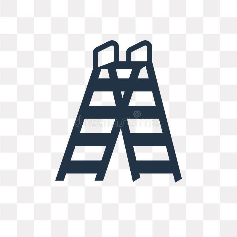 Ladder Vector Icon Isolated on Transparent Background, Ladder T Stock ...