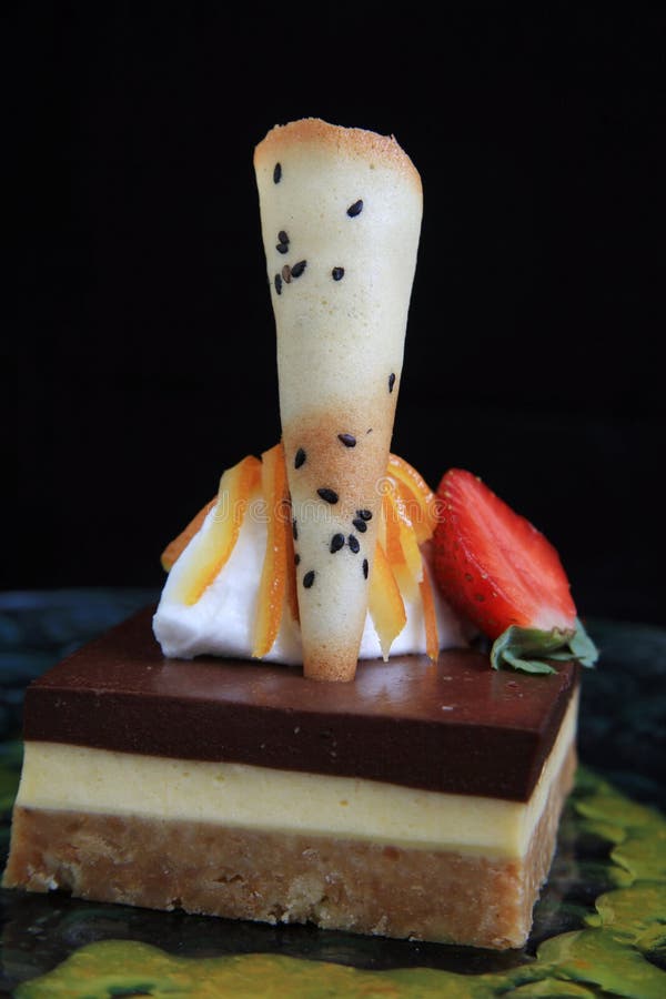 Double Layer Chocolate Cake Stock Photo - Image of food, layer: 19599816