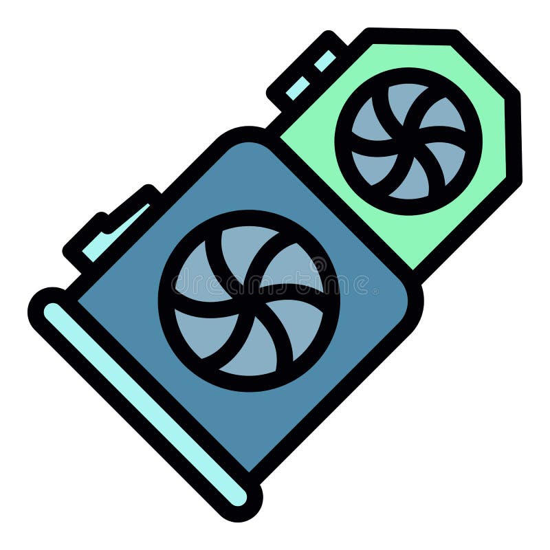 Double Mining Video Card Icon Color Outline Vector Stock Vector ... Double Mining Video Card Icon Color Outline Vector Stock Vector ...