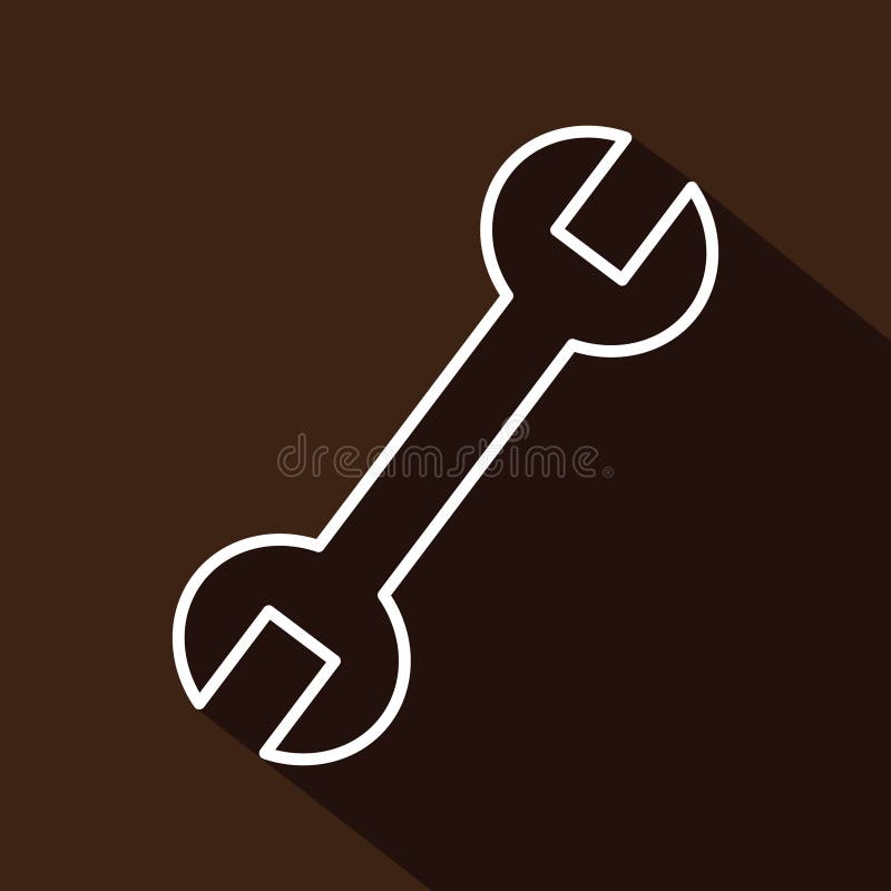 Open End Wrench Vector Stock Illustrations – 132 Open End Wrench Vector ...