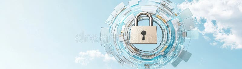 Double Padlock Security, Interlocked Padlocks Symbolizing Enhanced ...