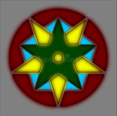 Double Pentagrams stock illustration. Illustration of pentagram - 17068727