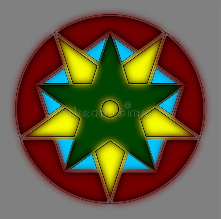 Double Pentagrams stock illustration. Illustration of pentagram - 17068727