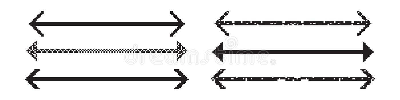 Thin Long Arrow Line Set Stock Illustrations – 372 Thin Long Arrow Line ...