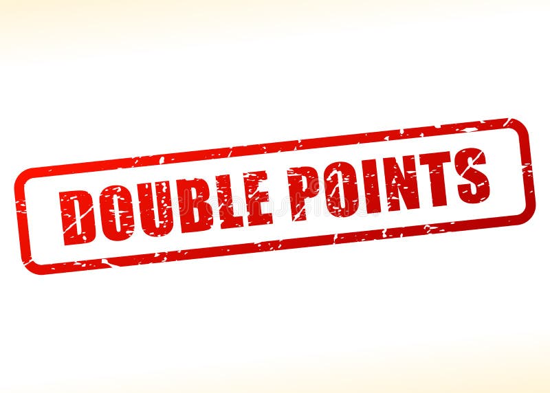 Double points blue stamp stock illustration. Illustration of sign ...