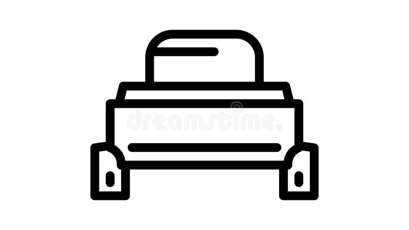 Double Pole Single Throw Switch Electronic Part Line Icon Animation ...