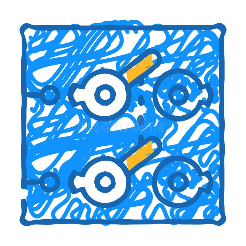 Double Pole Single Throw Switch Icon Doodle Illustration Stock Vector ...