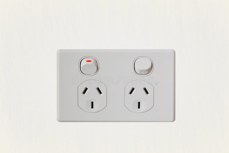 Double Power Switch or Point Stock Photo - Image of double, electric ...