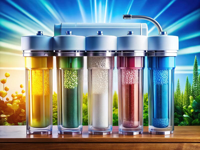 Dualstage Home Water Filtration System Stock Illustrations – 2 ...