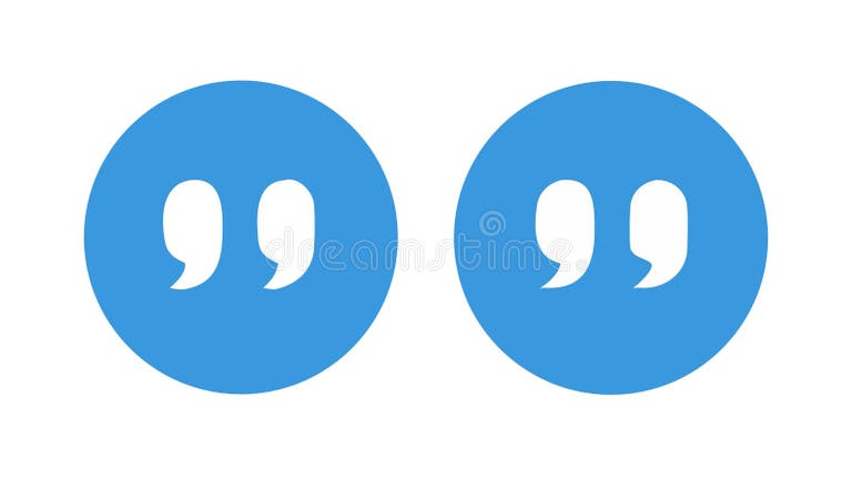 Double Quotation Marks Icon, Representing Quote or Text, Vector Design ...