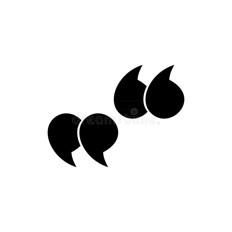 Double Quotes Icon and Simple Flat Symbol for Website,mobile,logo,app ...