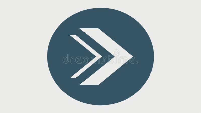 Double Right Arrow Icon for Fast Forward and Next, Vector Design ...