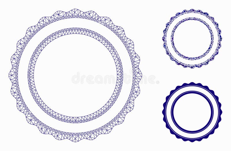 Double Rosette Circular Frame Vector Mesh 2D Model and Triangle Mosaic ... Double Rosette Circular Frame Vector Mesh 2D Model and Triangle Mosaic ...