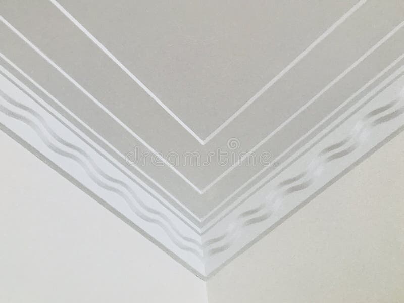 Double Row Wave Pattern Crown Molding in Expensive Home Ceiling at the ...