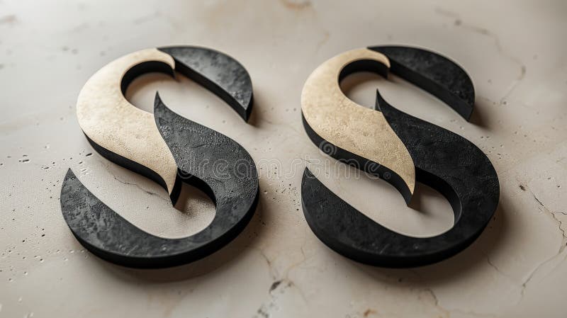Double S Logo stock illustration. Illustration of black - 334417759