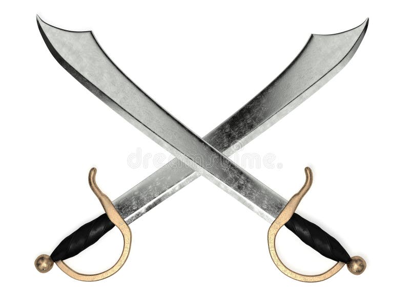 Double sabre d'abordage illustration stock. Illustration du poignée ...