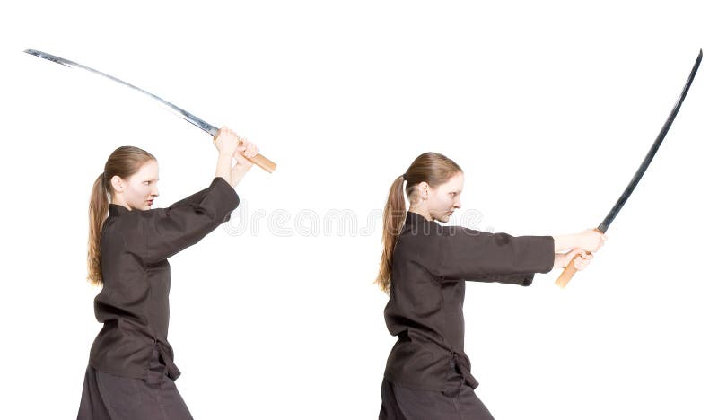 Double samurai stock image. Image of martial, fighter - 1791965