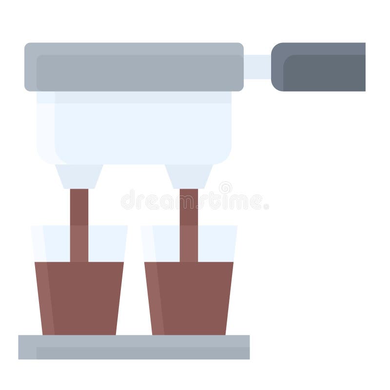 Double Shot Coffee Icon, Coffee Shop Related Vector Stock Vector ...