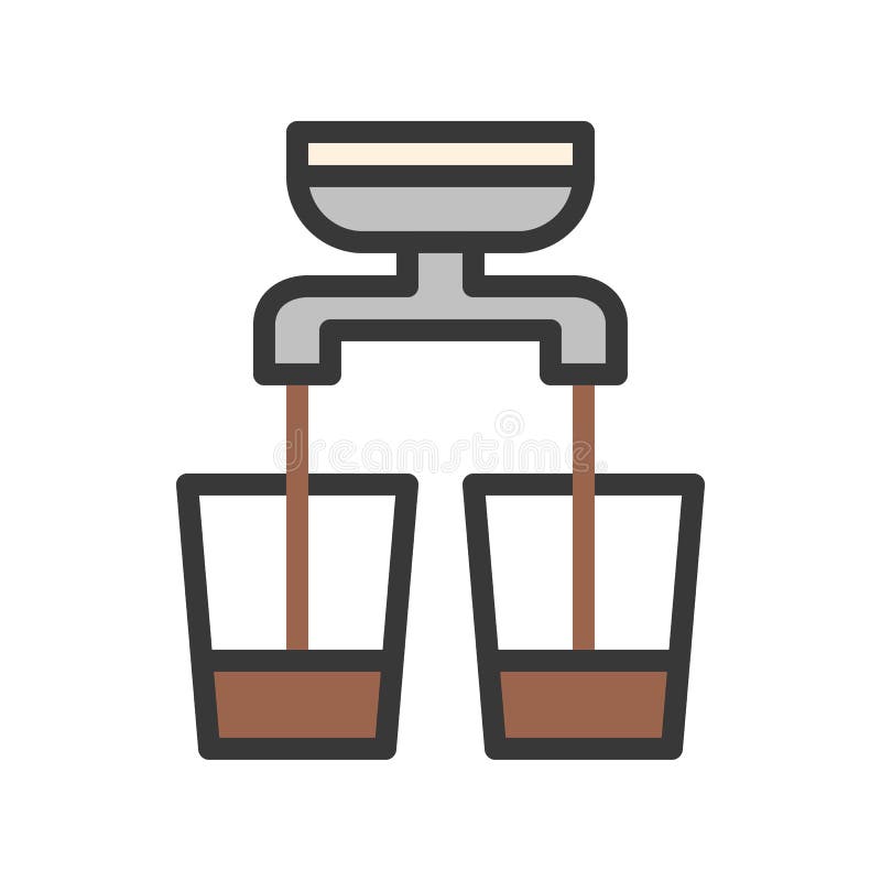Double Shot Vector, Coffee Related Filled Style Editable Stroke Icon ...