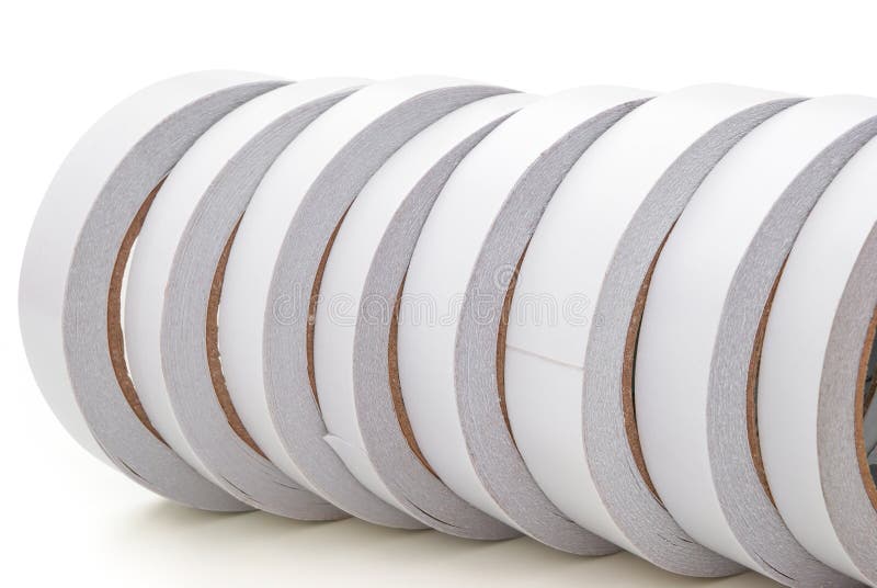 Double side adhesive tape stock image. Image of long - 24693099