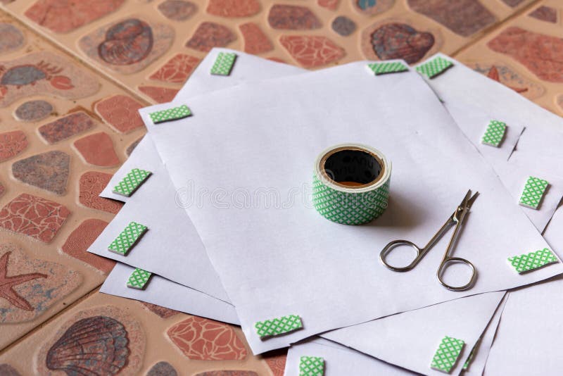 Double-sided Adhesive, High Angle Stick Behind the White Paper, and ...