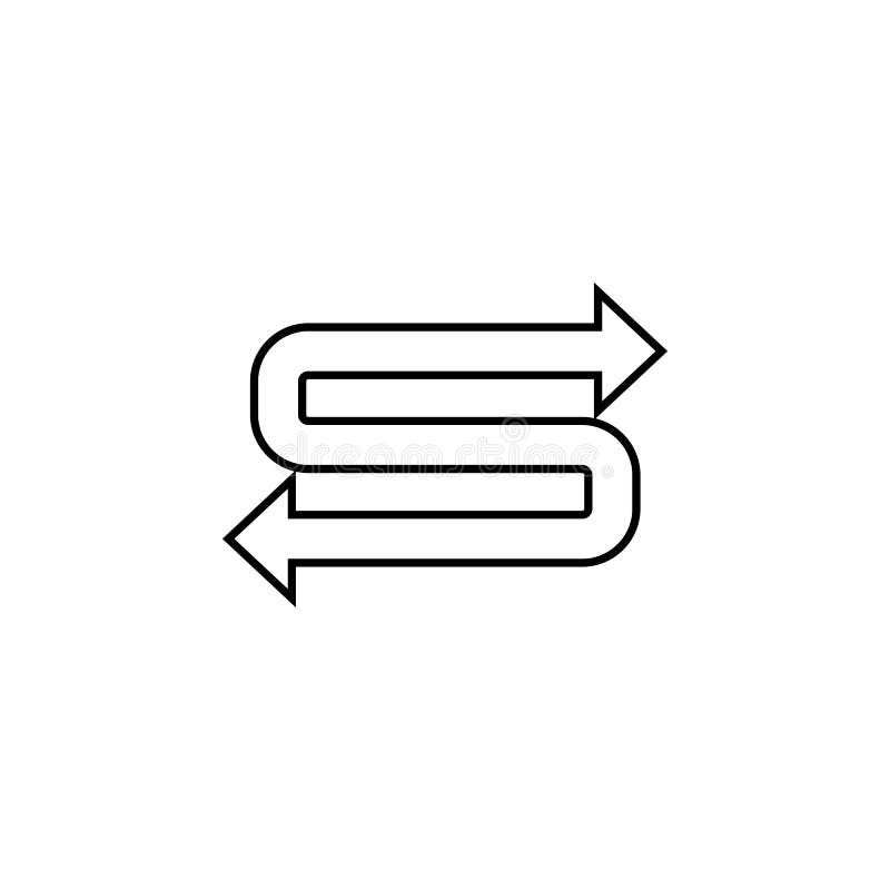 Double-sided Arrows Icon. Thin Line Icon for Website Design and ...