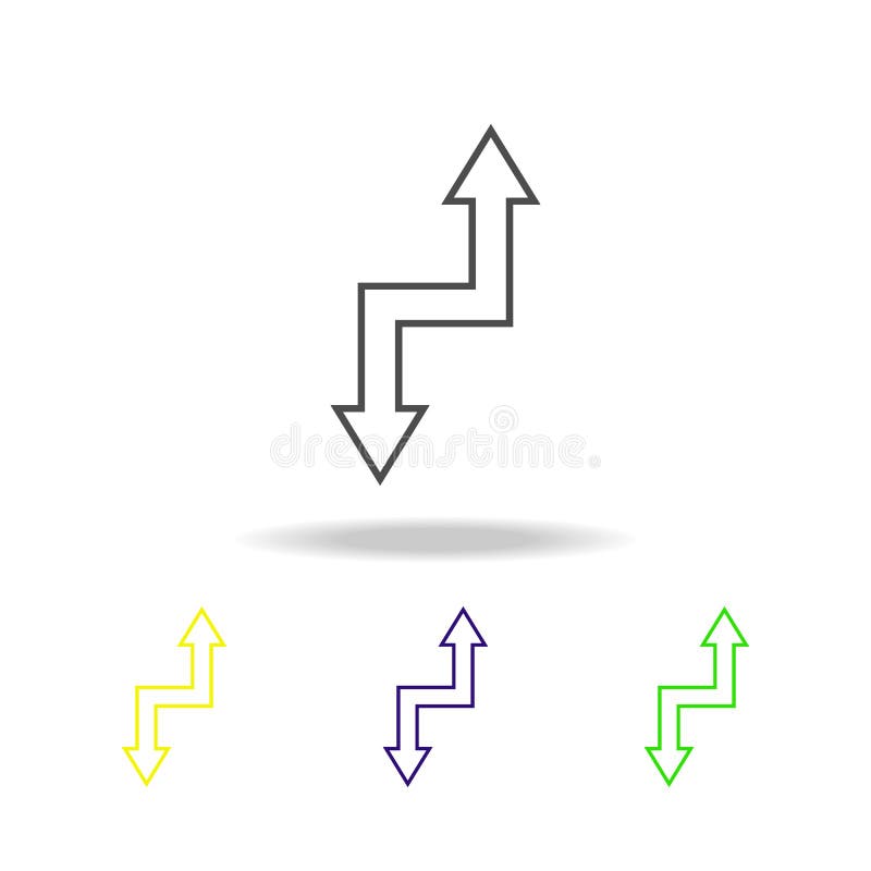 Double Sided Arrow Stock Illustrations – 88 Double Sided Arrow Stock ...