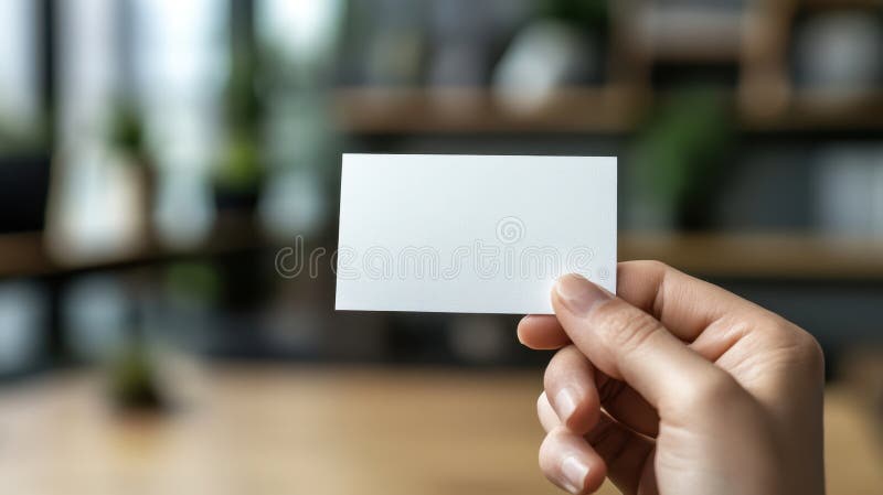 Double-sided Business Card, a Professional Setup Showcasing a Hand ...