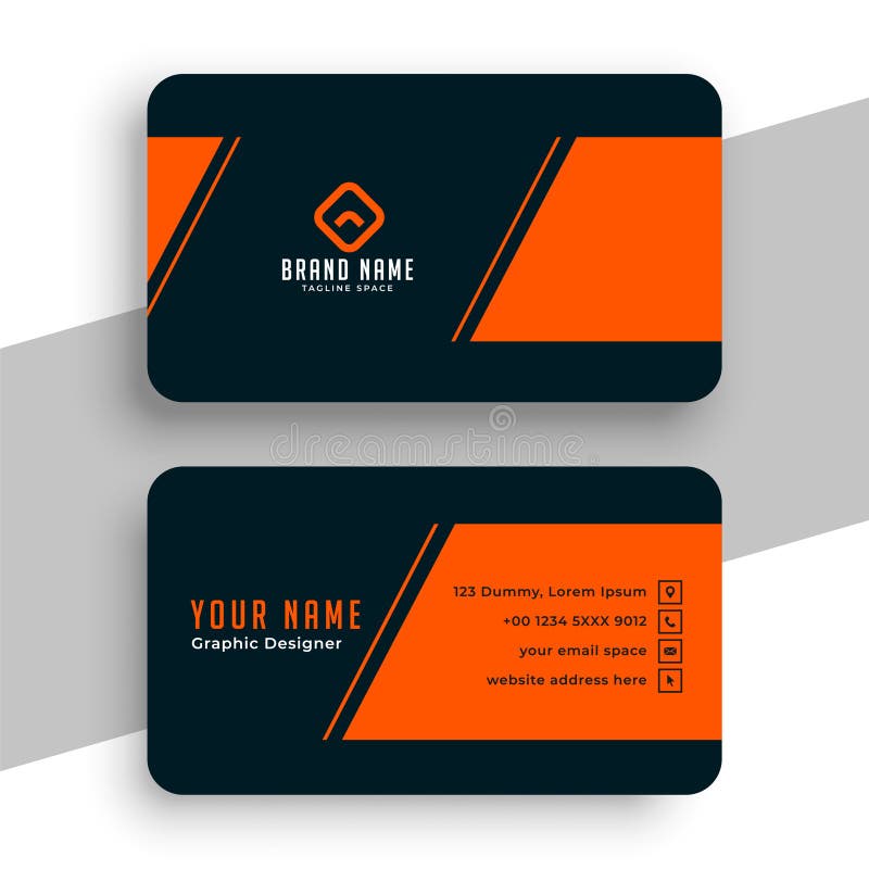 Double Sided Company Visiting Card Layout for Business Branding Stock ...