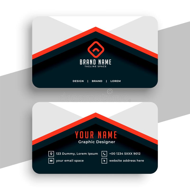 Double Sided Company Visiting Card Layout for Corporate Biz Stock ...
