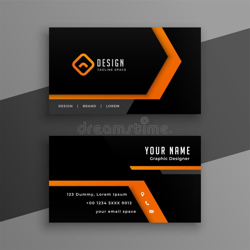 Double Sided Corporate Visiting Card Layout for Individual Information ...