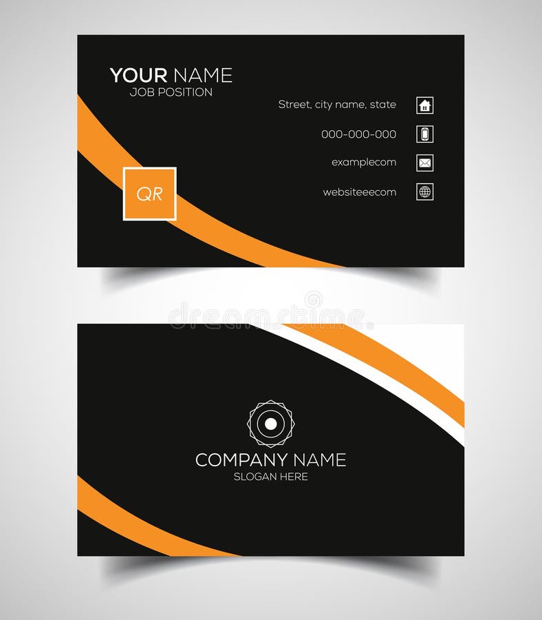 Double-sided Creative and Modern Business Card Template. Vector ...