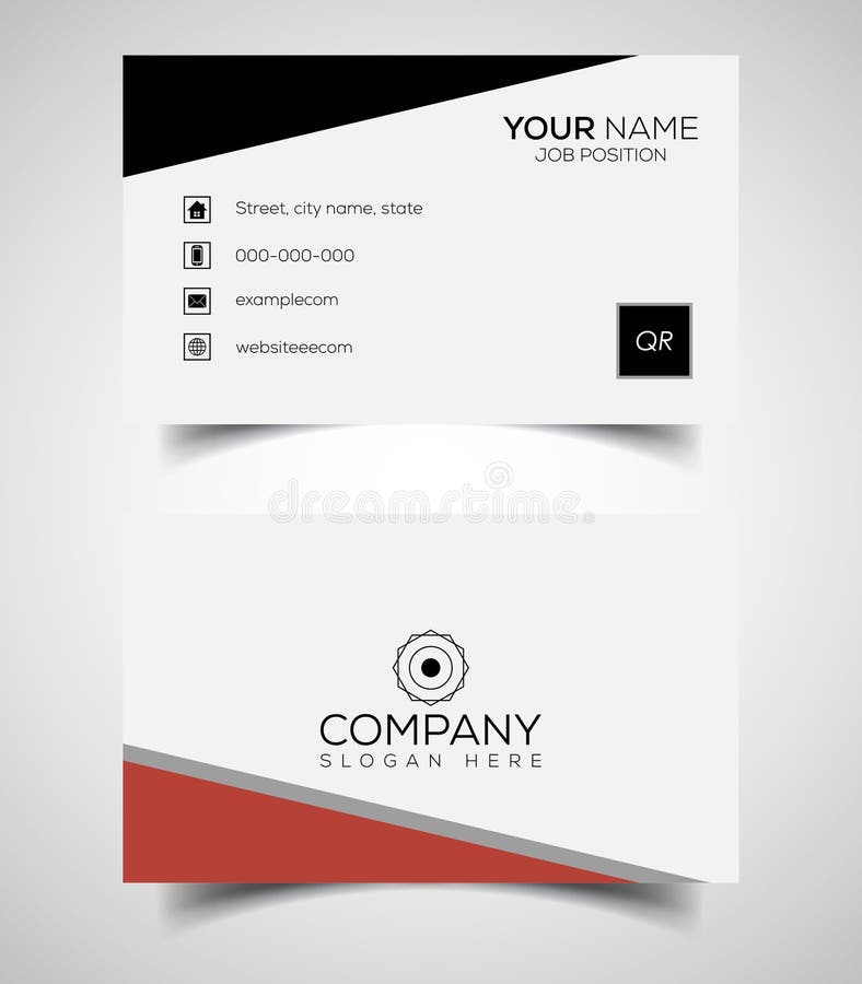 Double-sided Creative and Modern Business Card Template. Vector ...