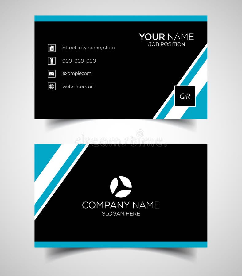 Double-sided Creative and Modern Business Card Template. Vector ...