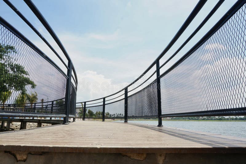 Double Sided Curved with Wide Netting Stock Image - Image of stairs ...