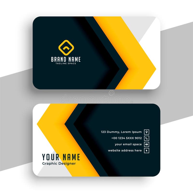 Double Sided Professional Business Card Template for Individual Contact ...