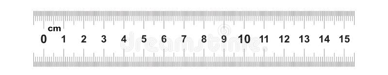 Double Sided Ruler 15 Centimeter or 150 Mm. Value Division 0.5 Mm ...