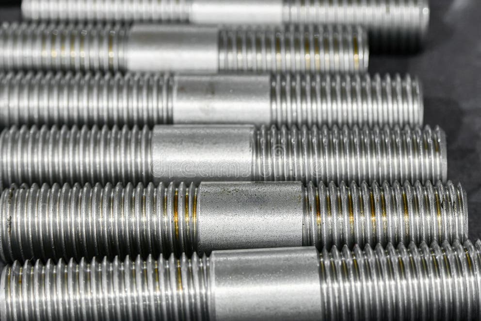 Double-sided Studs with Metric Thread Cut with a Cutter on a Lathe ...