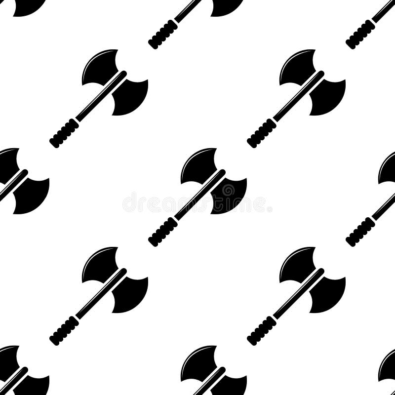 Seamless Double Sided Tactical Ax Icon Stock Illustrations – 1 Seamless ...