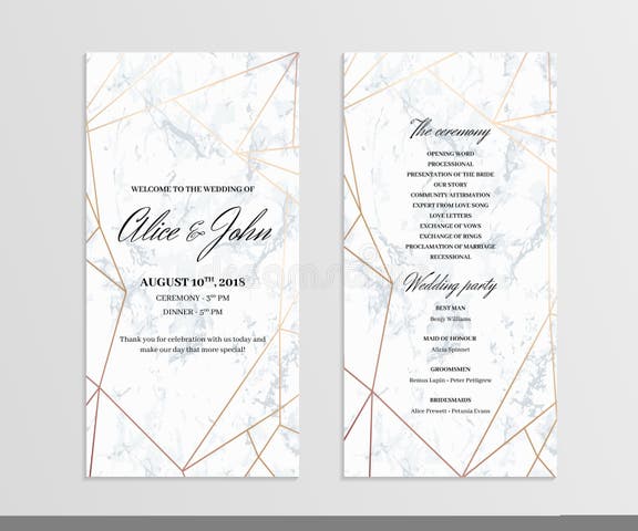Wedding Program Background Stock Illustrations – 380 Wedding Program ...