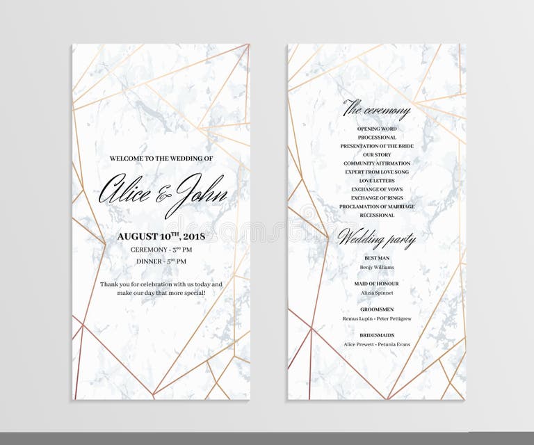 Wedding Program Background Stock Illustrations – 380 Wedding Program ...