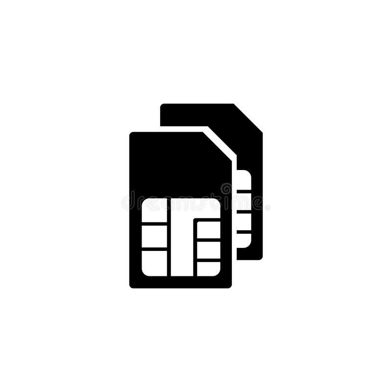 Dual Double Sim Icon Vector Stock Illustrations – 38 Dual Double Sim ...