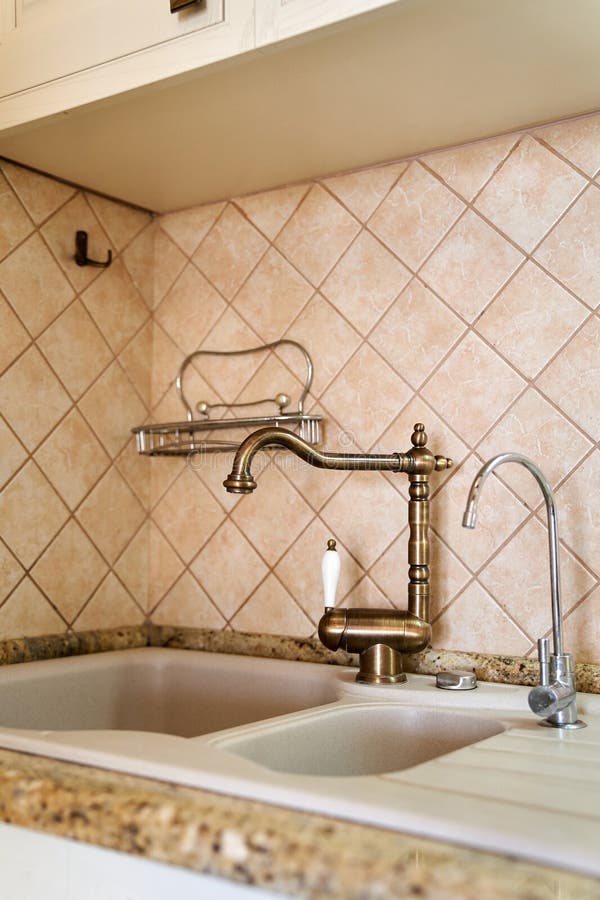 Taps with Drinking Water in the Interior of the Fitness Club Stock ...