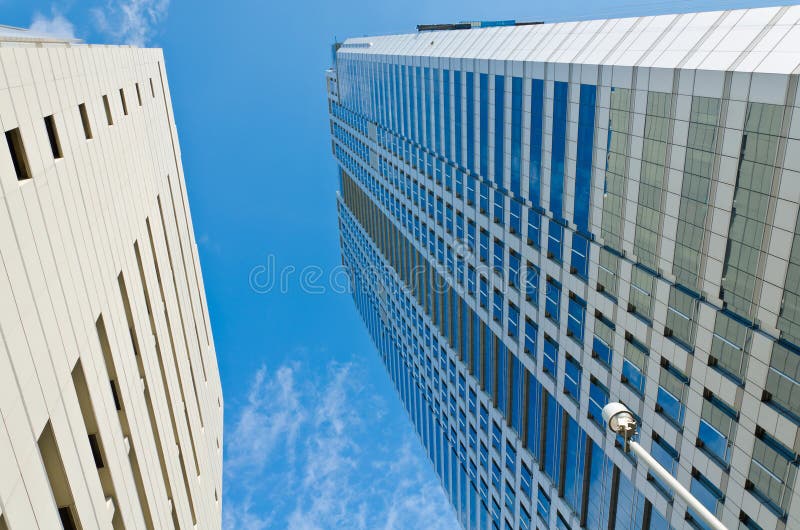 Double Skyscraper stock photo. Image of exterior, business - 23856824